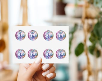 Disco Ball Sticker Waterproof Glossy Vinyl Sticker Cute Gift Tumbler ...