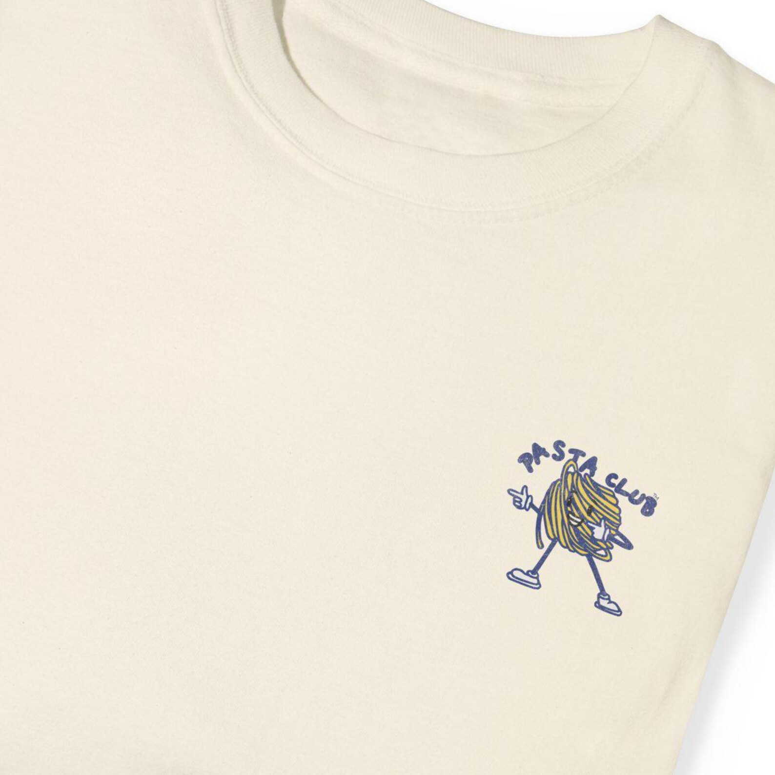 Pasta Club Retro Graphic Tee Hand-drawn Spaghetti Cartoon Shirt, Unisex ...