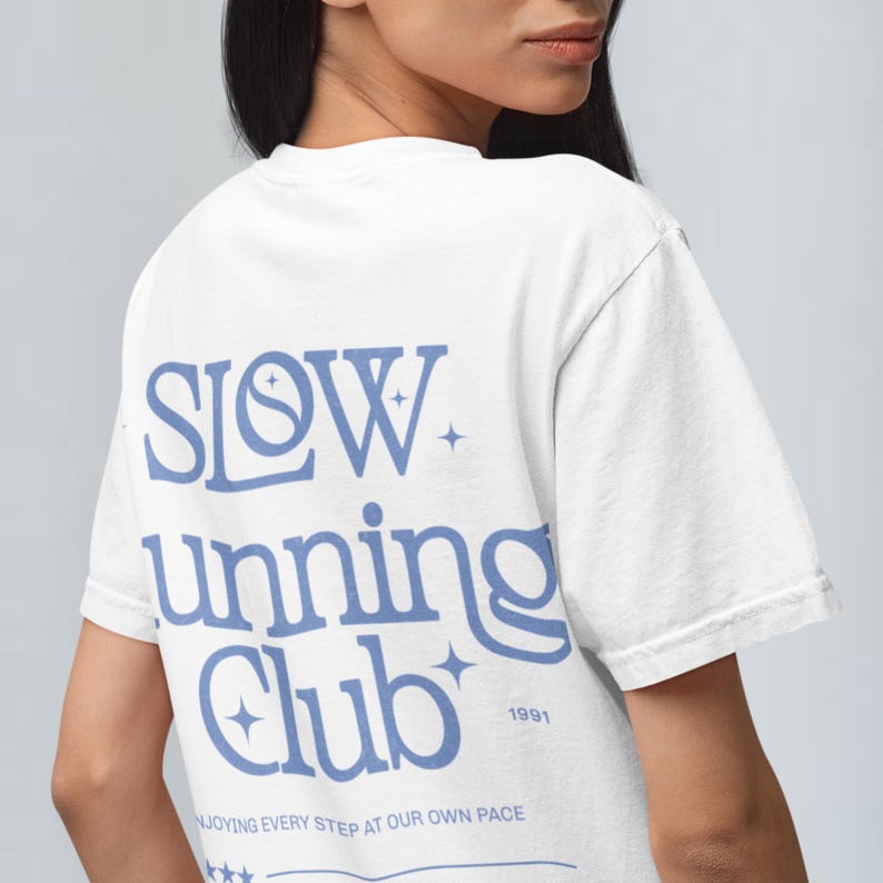 Slow Running Club T-shirt: Retro Comfort Colors® Tee - Etsy