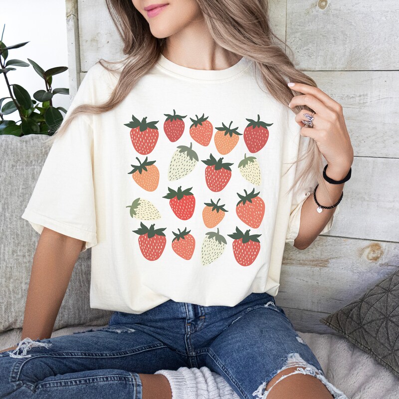 Strawberry Shirt - Etsy