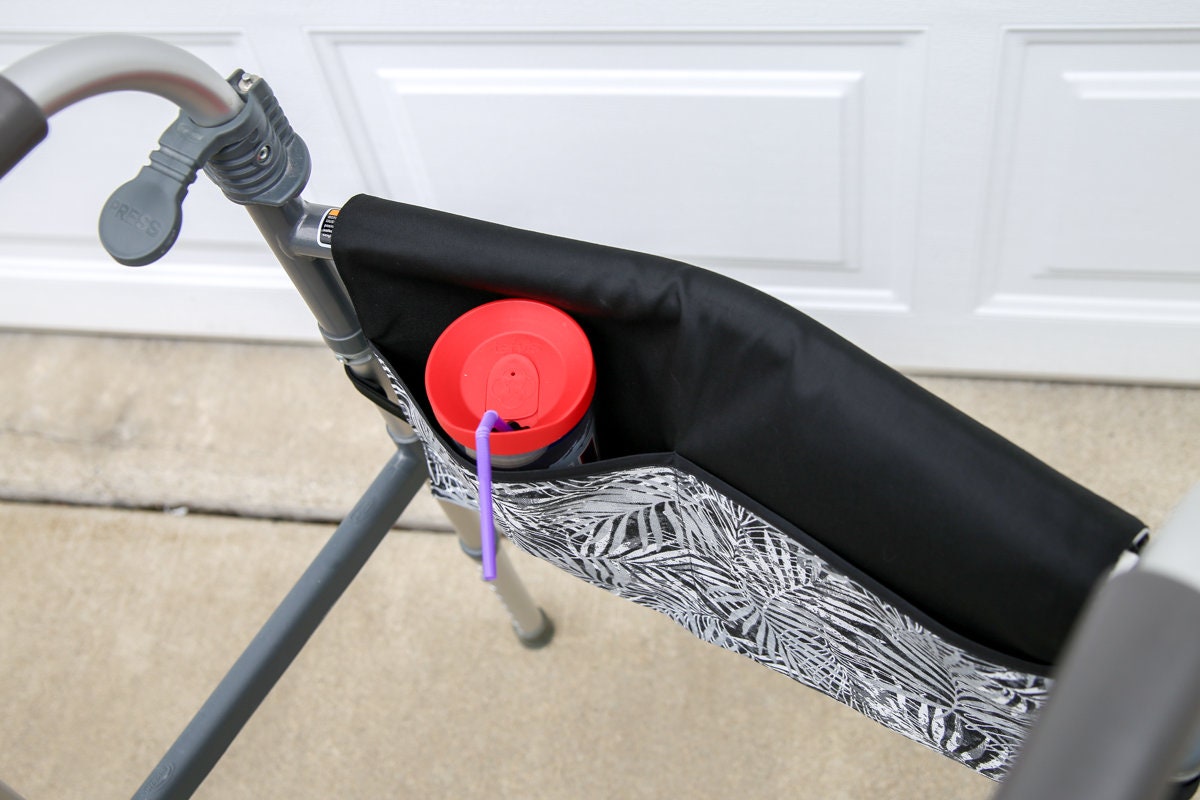 Stormy Leaves Walker Caddy, Elderly Walker Accessories, Walker Bag ...