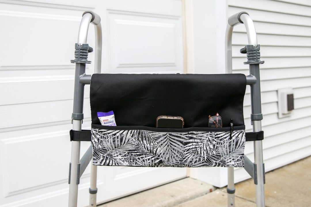 Stormy Leaves Walker Caddy, Elderly Walker Accessories, Walker Bag ...