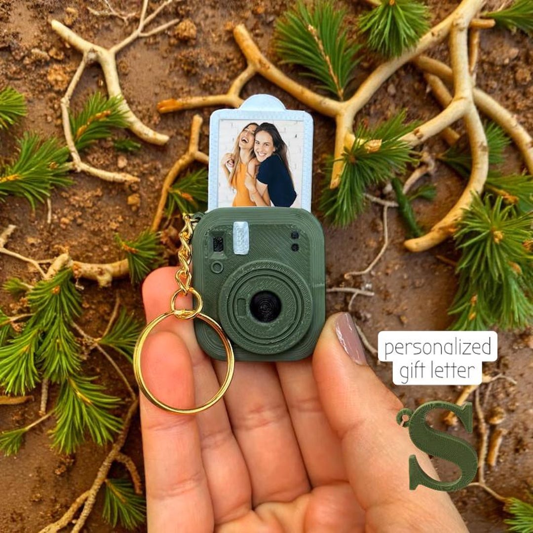 Custom Mini Instax Camera Keychain With Photo | Personalized Gift for ...