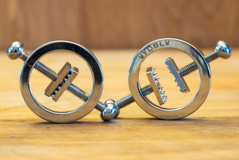 Heavy Duty Nipple Clamps: Silver, Personalizable (pair) - Etsy