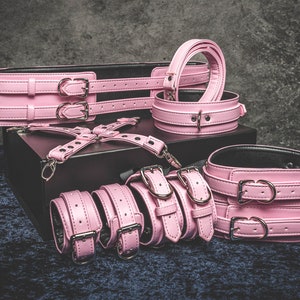 Bondage Restraint Set – Adjustable Wrist & Ankle Cuffs, Soft Padded ...
