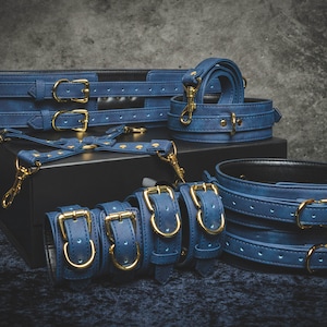 Bondage Restraint Set – Adjustable Wrist & Ankle Cuffs, Soft Padded ...