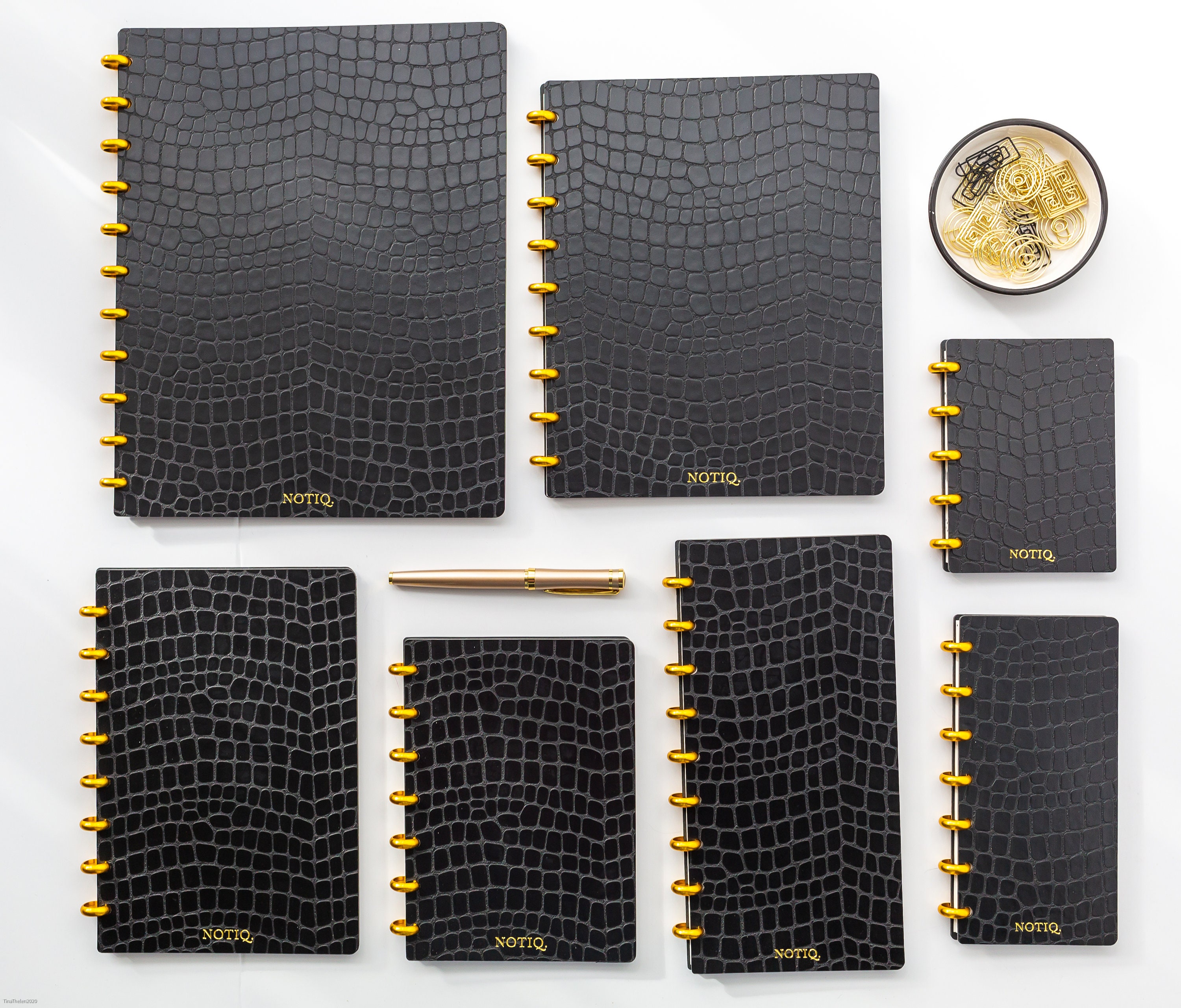 NOTIQ | Croco Snap Covers Discbound Planner Covers | Set of 2 - Etsy