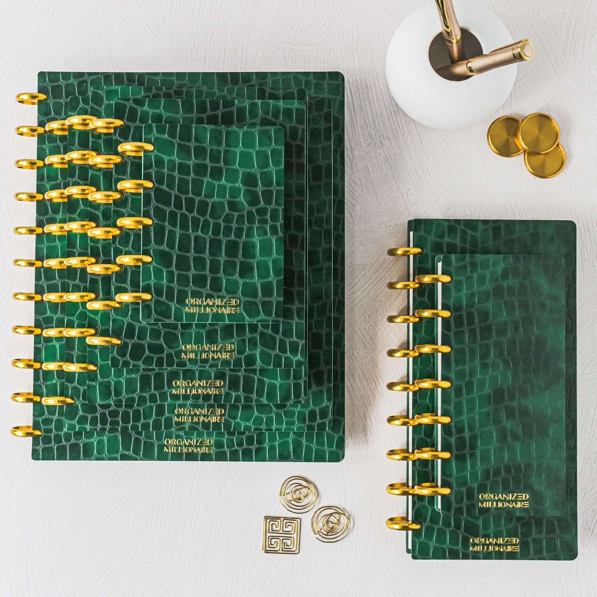 NOTIQ | Croco Snap Covers Discbound Planner Covers | Set of 2 - Etsy