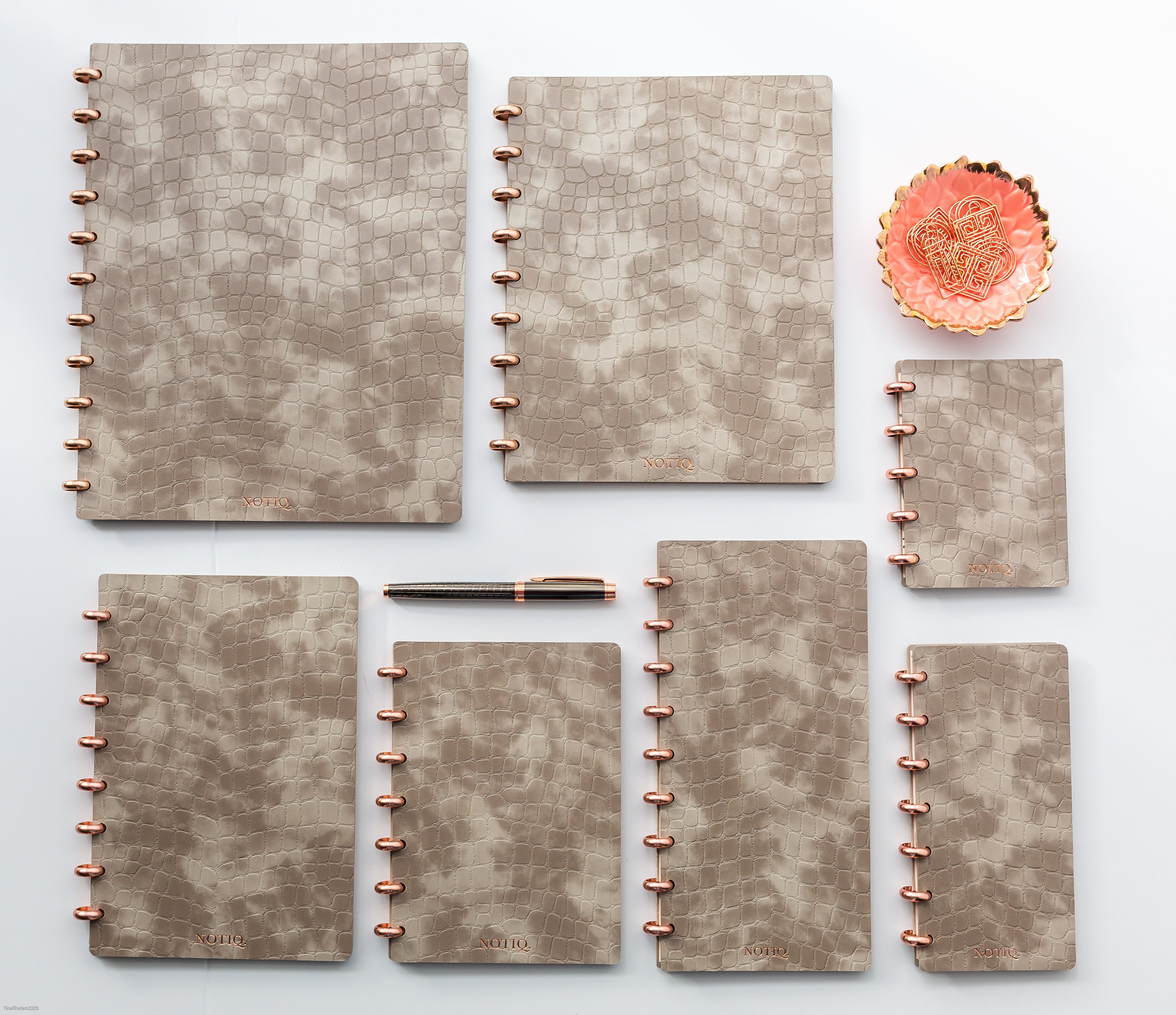 NOTIQ | Croco Snap Covers Discbound Planner Covers | Set of 2 - Etsy