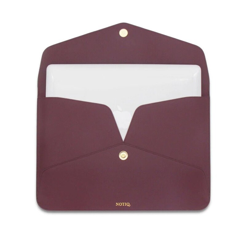NOTIQ | Laptop Case Tech Clutch | Mulberry Pebble - Etsy