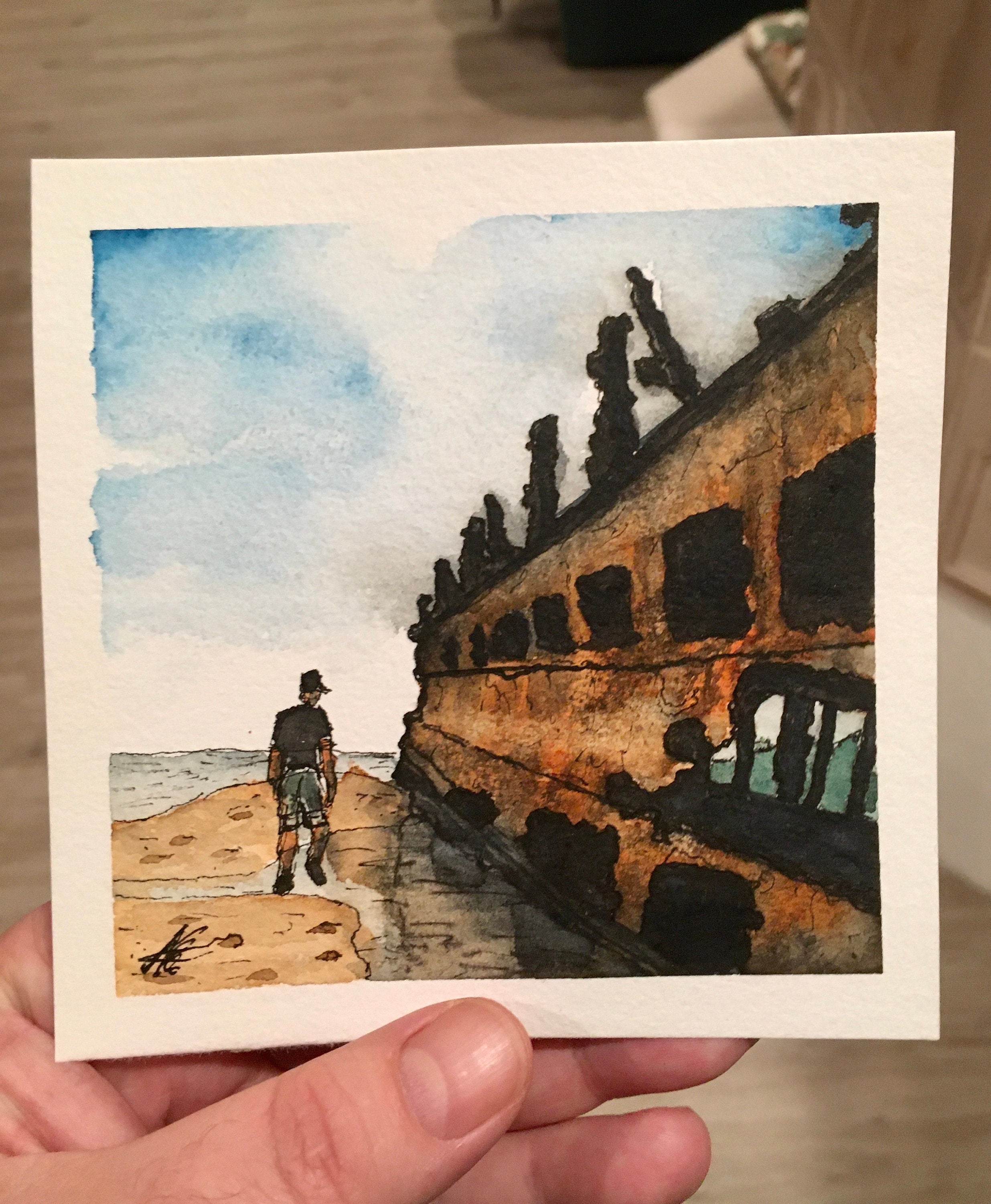 Wrecked. Signed Original by Alexander Ehmann. - Etsy