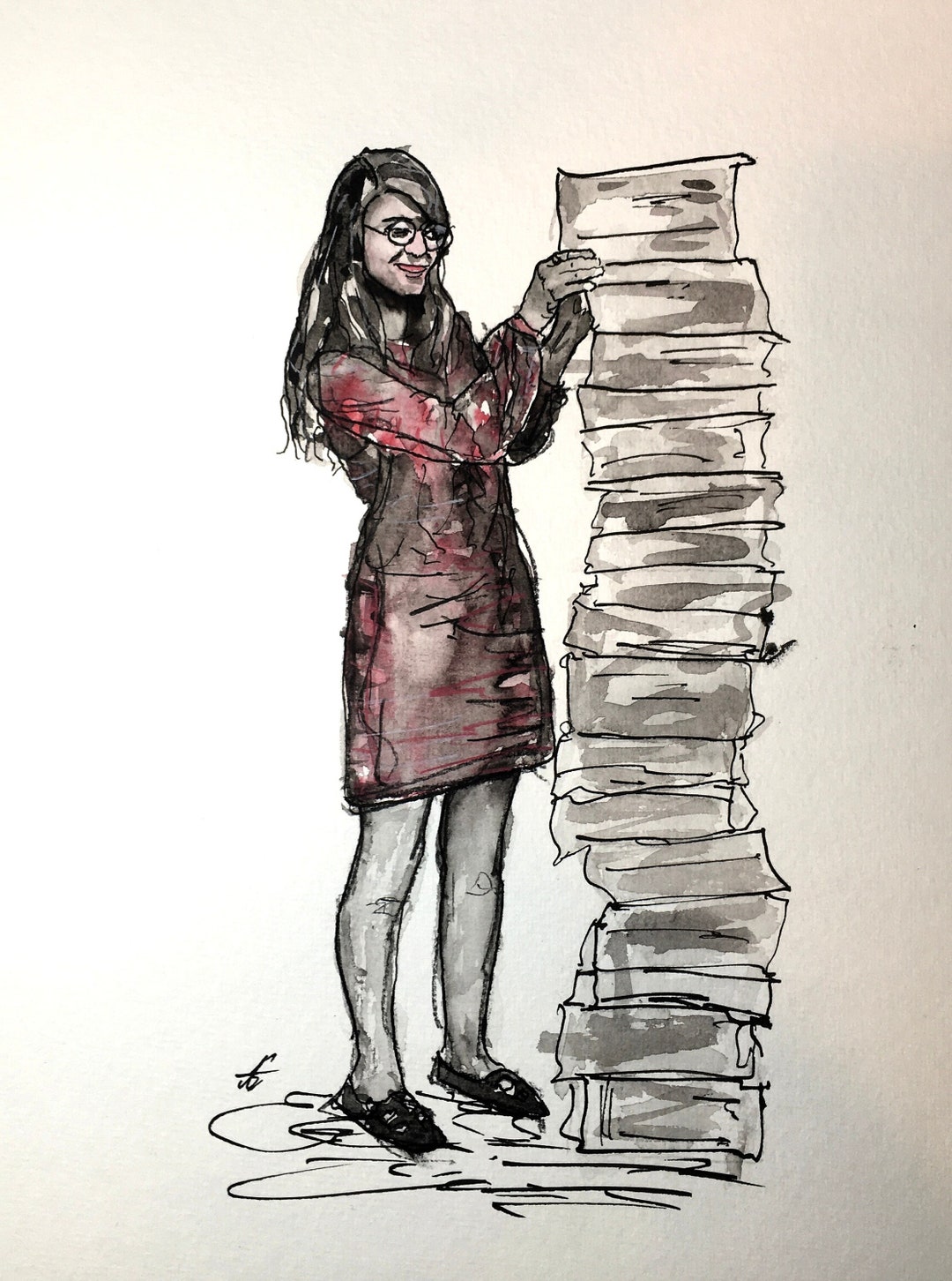 Margaret Hamilton With Apollo 11 Code. Signed Original by Alexander ...