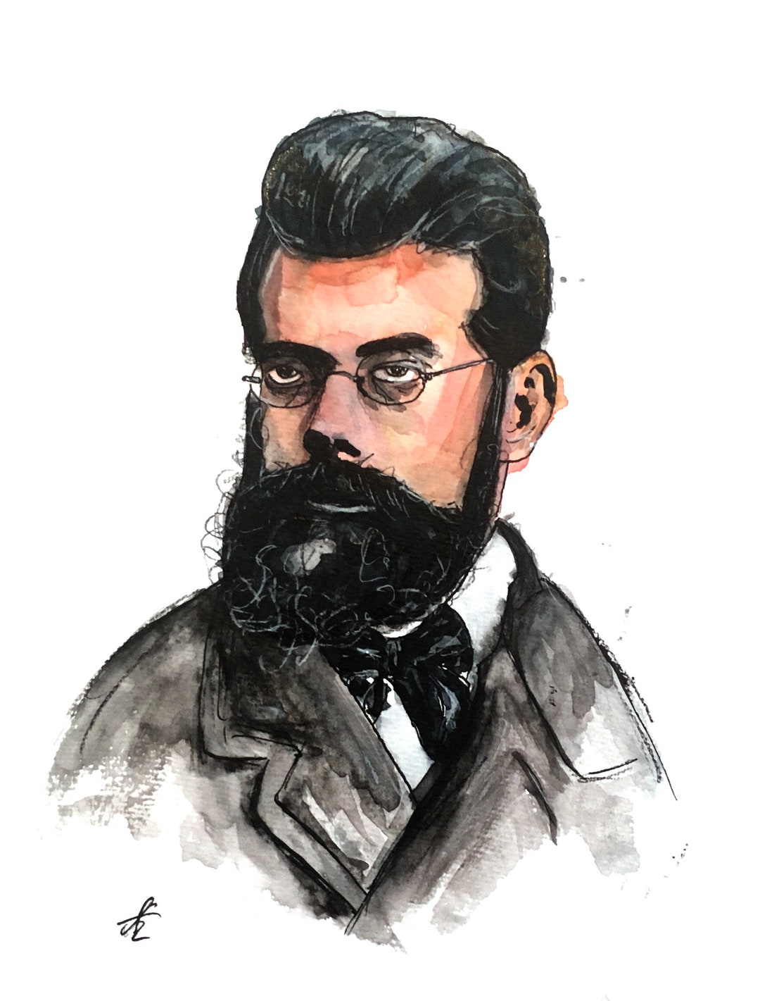 Ludwig Boltzmann. Signed Original by Alexander Ehmann. - Etsy