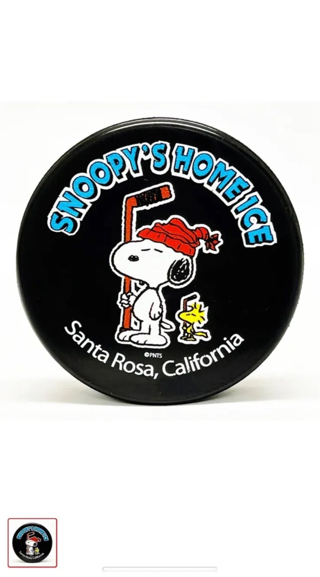 SNOOPY'S HOME ICE Santa Rosa, California Officially Licensed Hockey ...