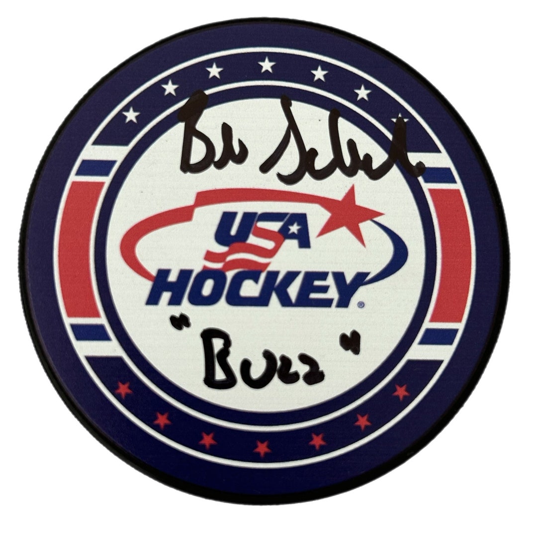 USA Hockey Puck Signed by Billy Schneider Buzz Schneider - Etsy