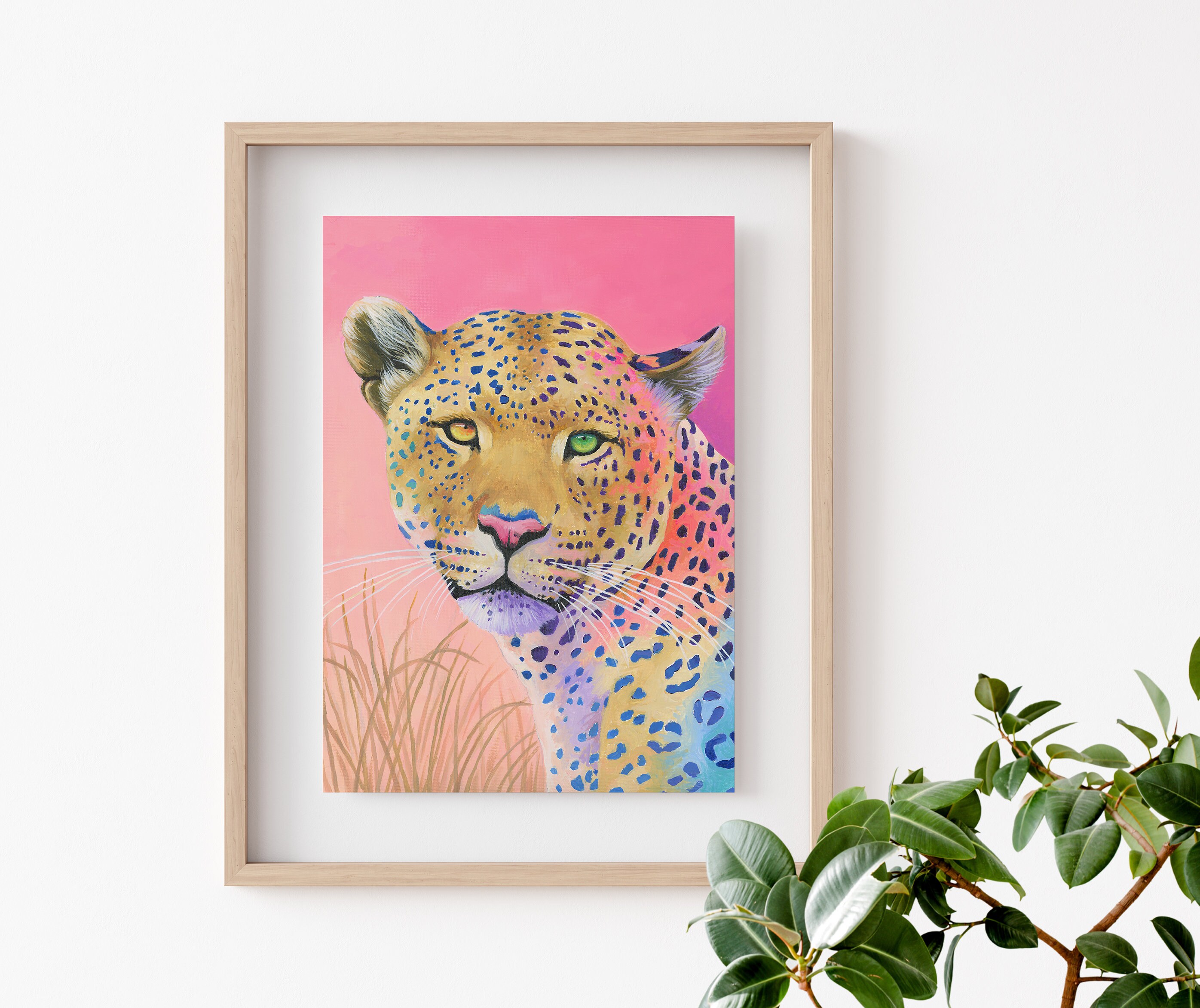 Fine Art Jaguar Print, Pink, Jaguar Art Print, Jaguar Wall Art, Pink ...