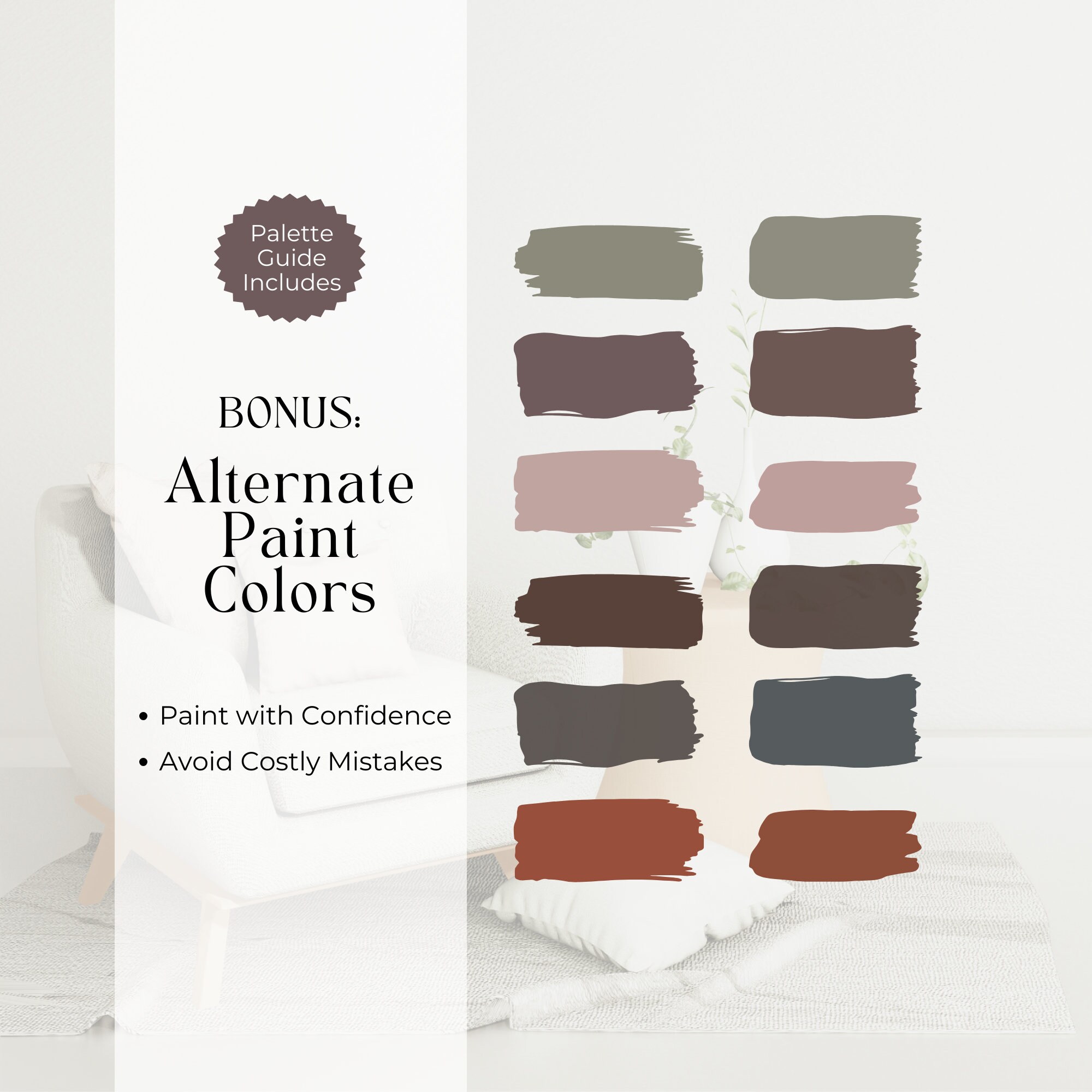 Vintage Paint Colors | Antique Pewter Benjamin Moore Color Palette ...
