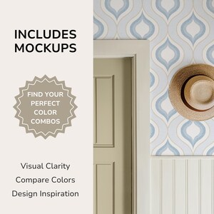 Wallpaper and Paint Colors Combo, Wallpaper Paint Packages, Benjamin ...