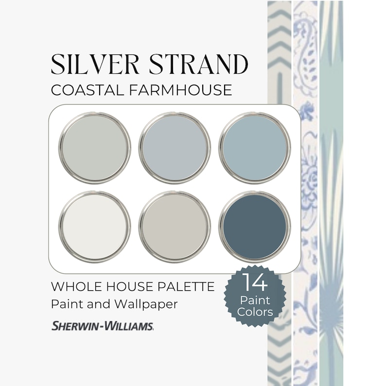 Silver Strand Paint, Sherwin Williams Coastal Beach Palette, Sherwin ...