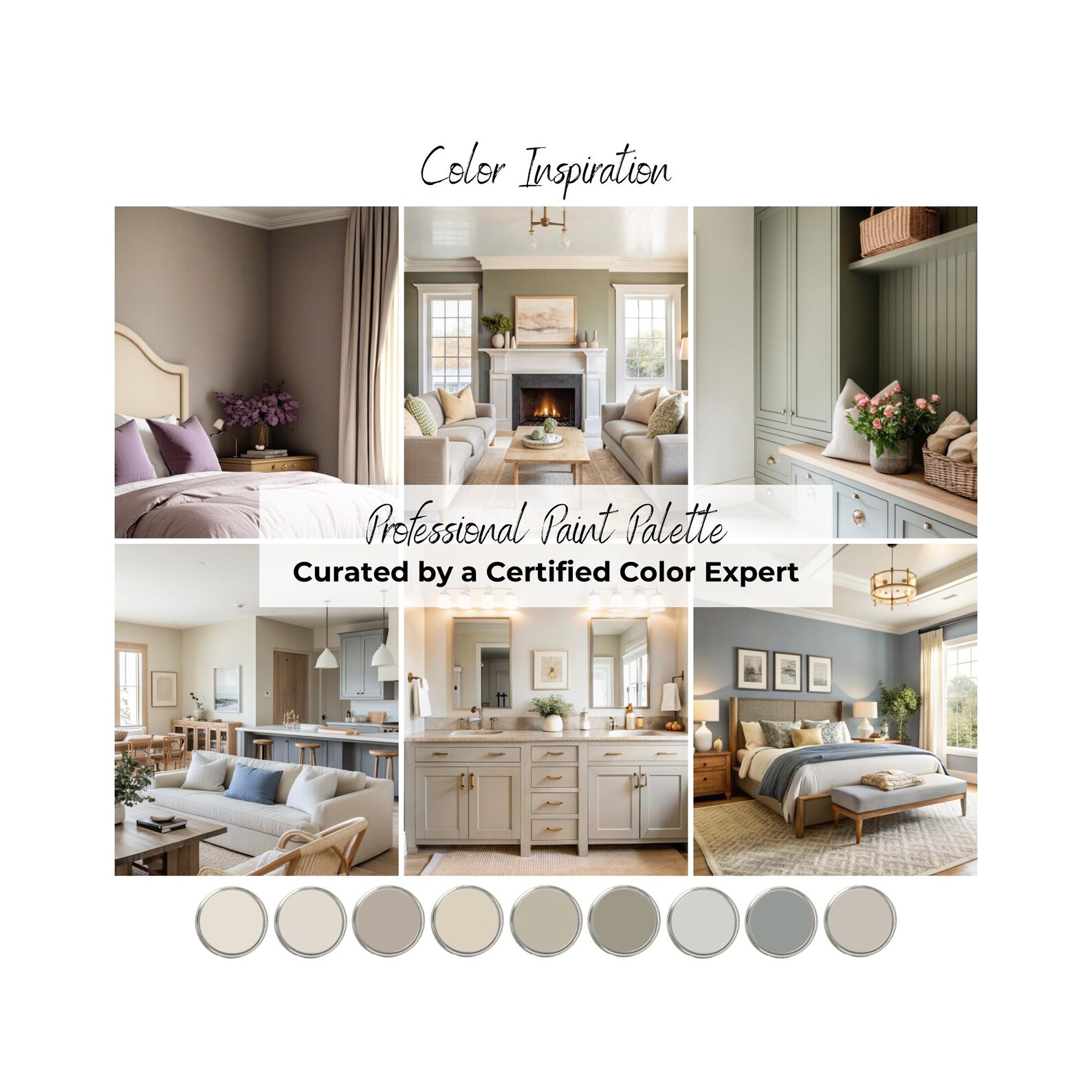 Sherwin Williams Greige Color Palette, Timeless Paint Colors, Warm ...