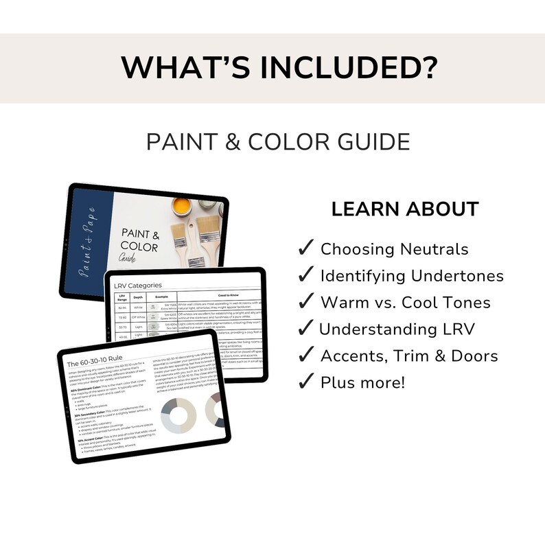 Benjamin Moore White Dove Color Palette: Paint & Wallpaper Guide (PDF ...