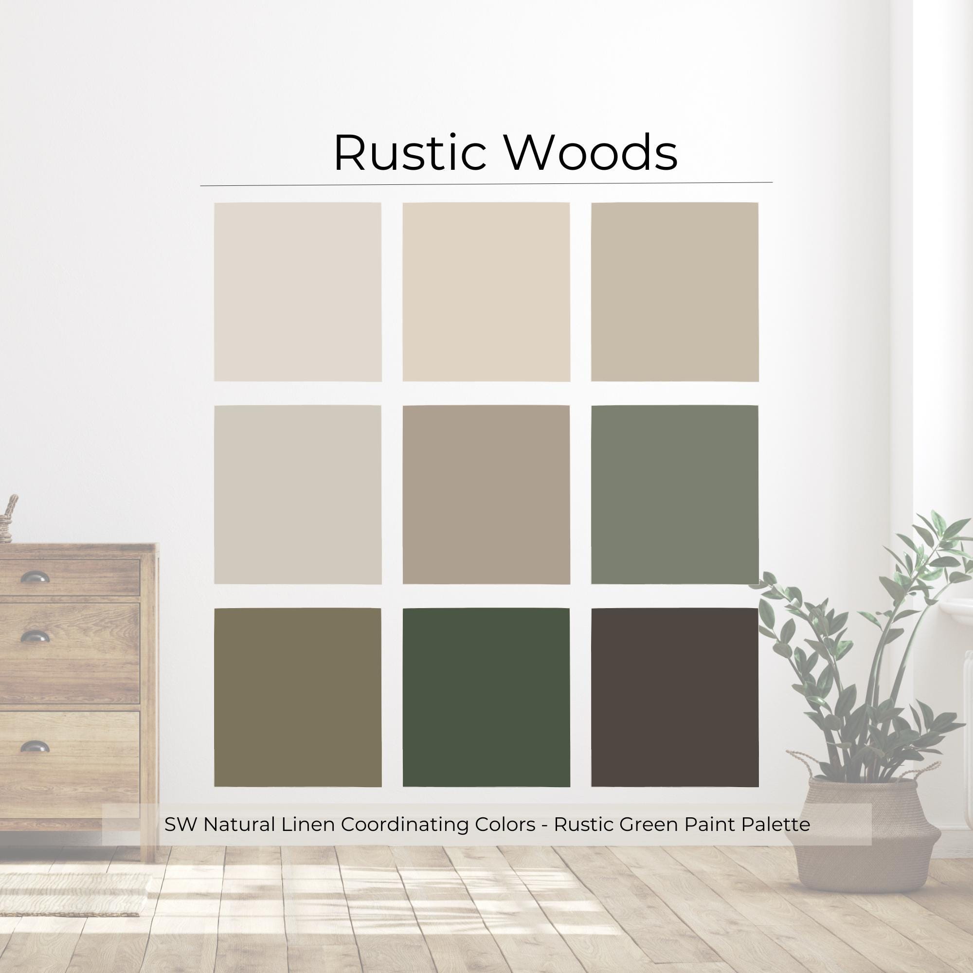 Sherwin Williams Rustic Woods Paint Palette, Sherwin Williams Green ...