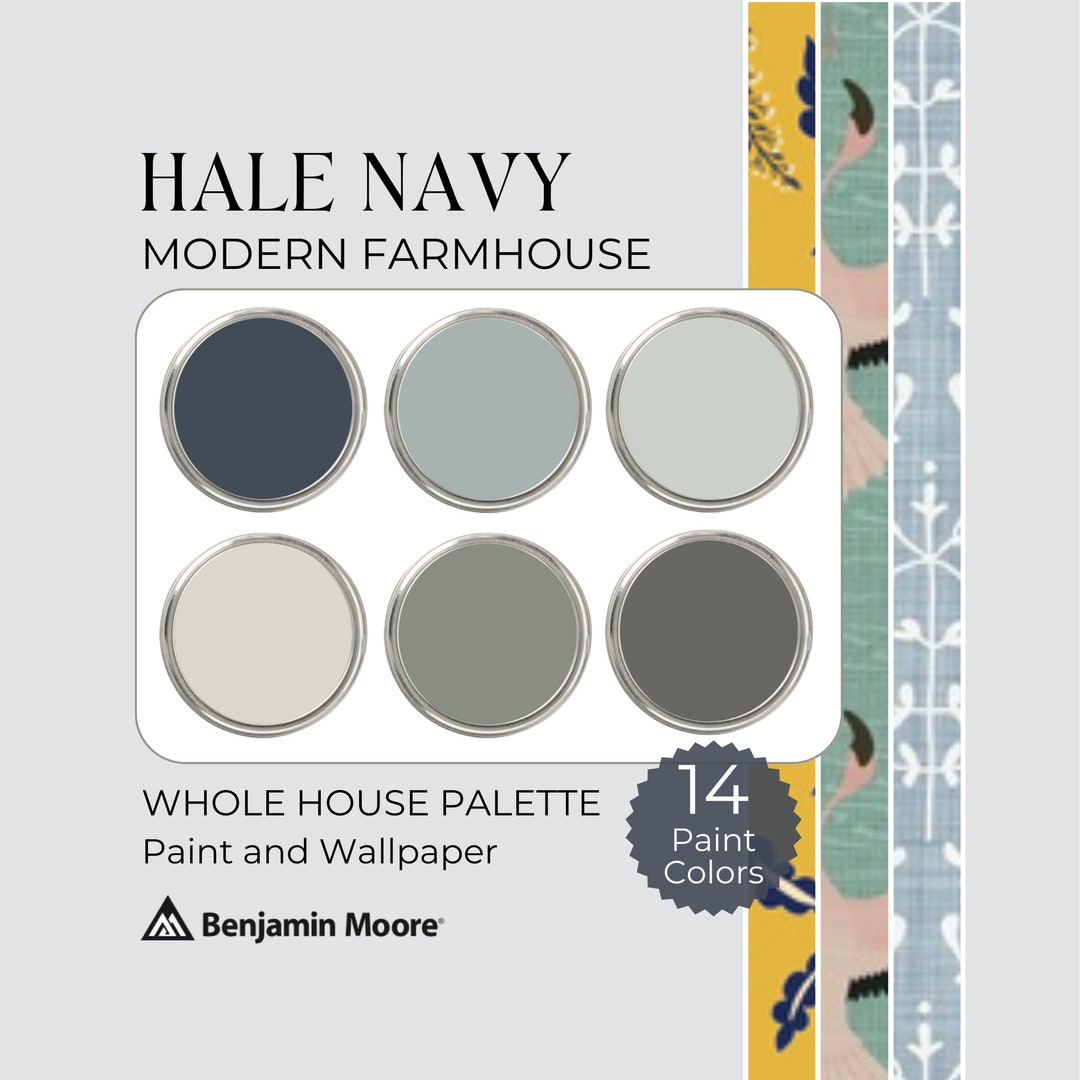 Hale Navy Color Palette | Modern Farmhouse Paint Colors | Whole House ...