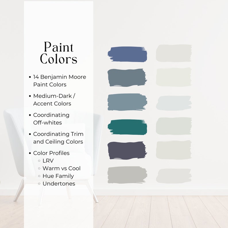 Blue Nova Benjamin Moore Color Palette, 2024 Color of the Year Home ...