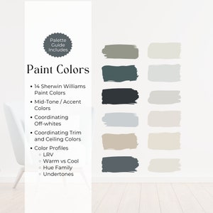 Evergreen Fog Color Palette | Modern Farmhouse Paint Colors | Modern ...