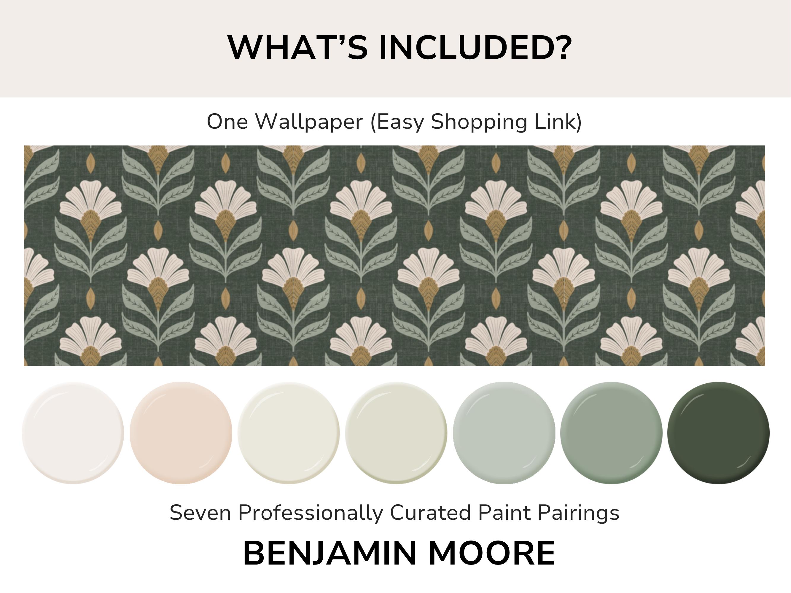 Wallpaper and Paint Colors Combo, Wallpaper Paint Packages, Paint and ...