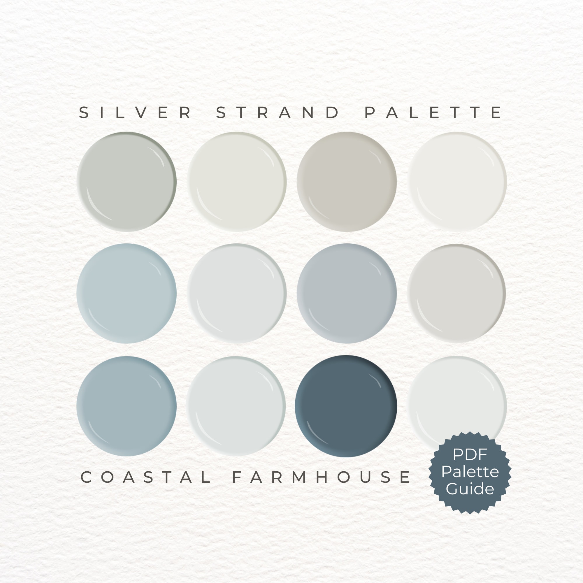 Silver Strand Paint, Sherwin Williams Coastal Beach Palette, Sherwin ...