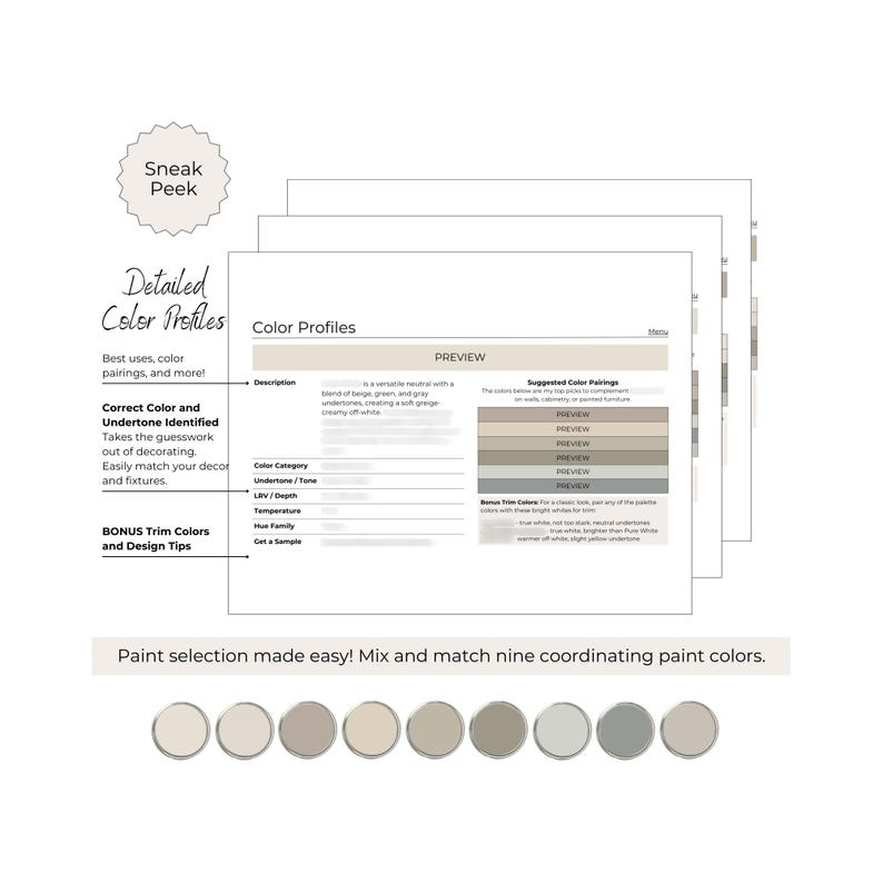 Sherwin Williams Greige Color Palette, Timeless Paint Colors, Warm ...