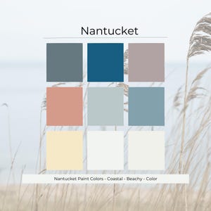Nantucket Paint Colors, Benjamin Moore Coastal Interior Paint Palette ...