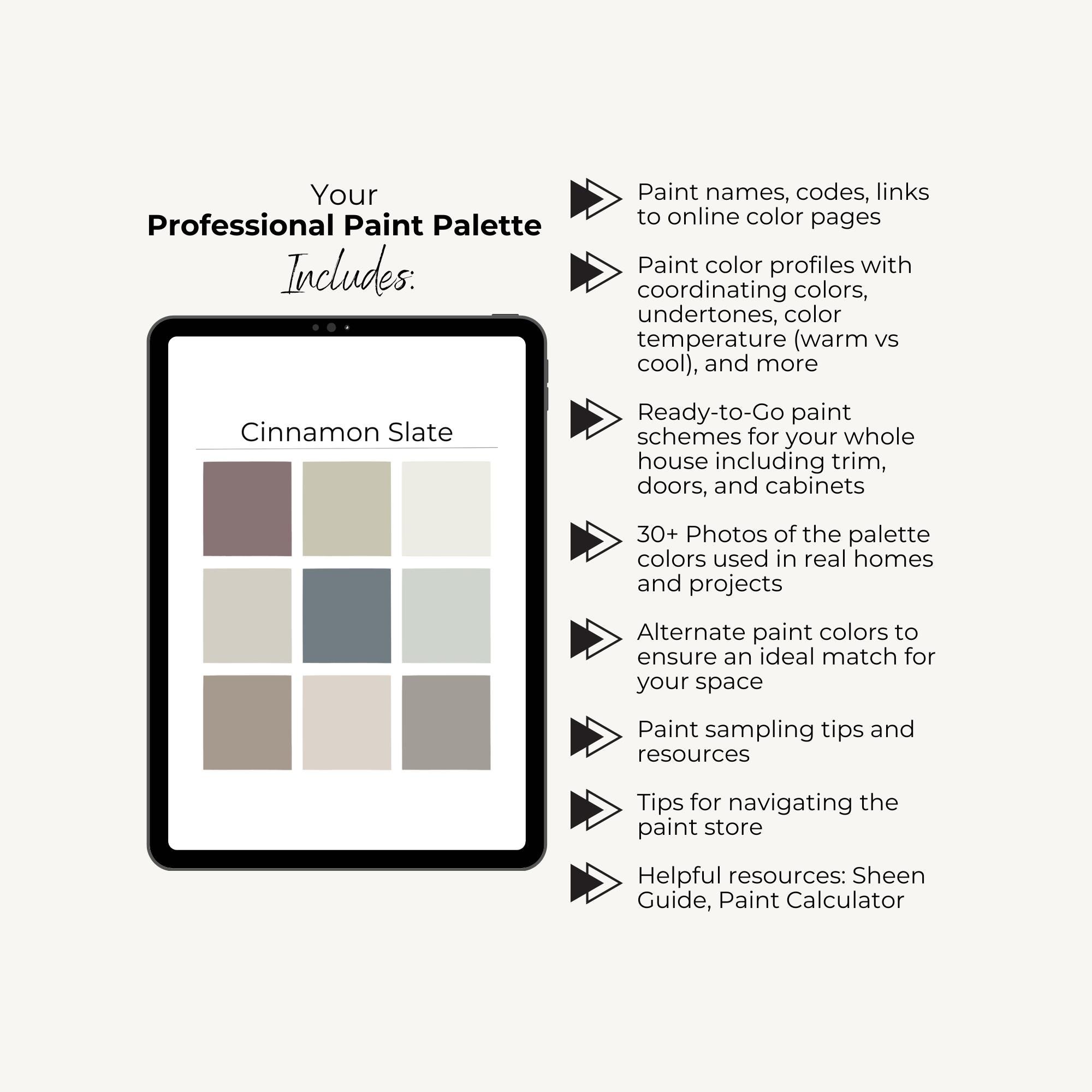 Benjamin Moore Cinnamon Slate Paint Palette, Color of the Year 2025, BM ...