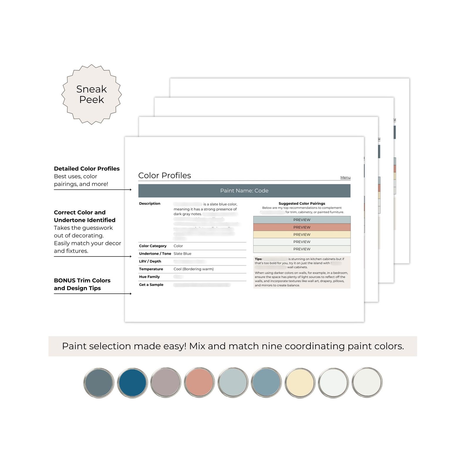 Nantucket Paint Colors, Benjamin Moore Coastal Interior Paint Palette ...