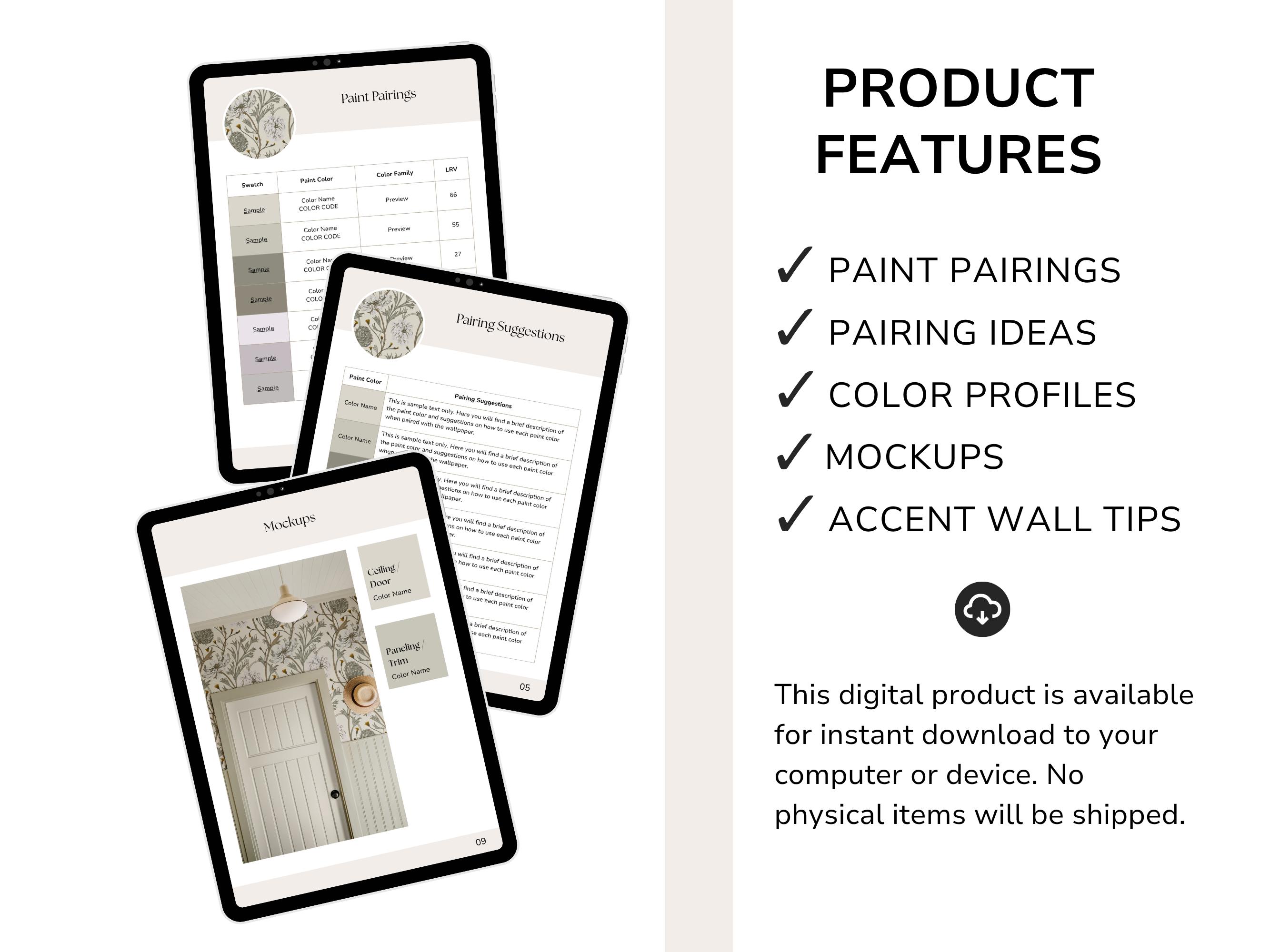 Paint and Wallpaper Combinations, Wallpaper and Paint Colors Combo ...