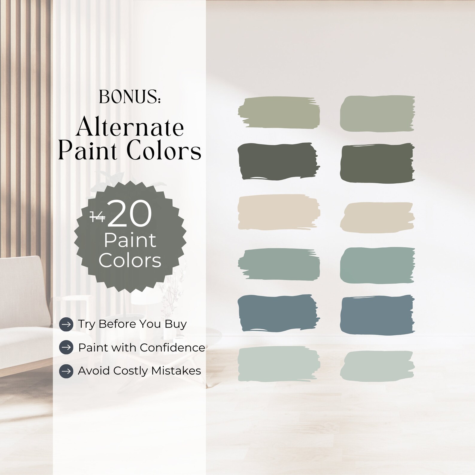 Clary Sage Paint Palette, Sage Green Paint, Blue and Green Paint Colors ...