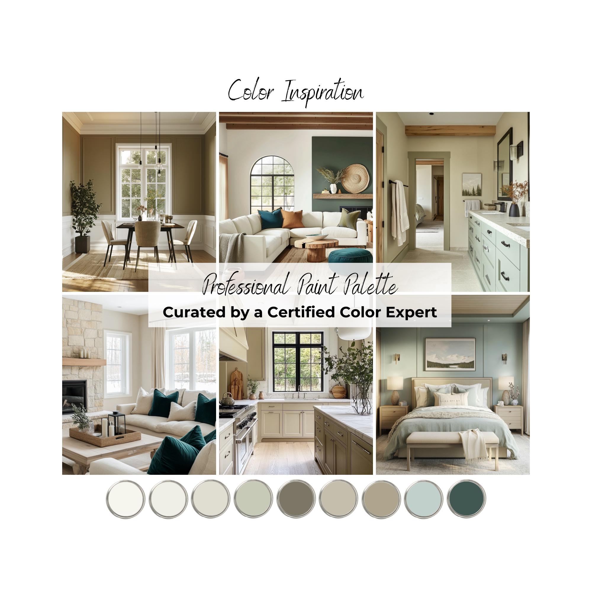 Simply White Color Palette, Simply White Benjamin Moore, Whole House ...