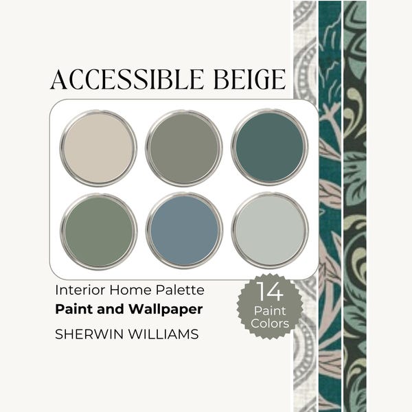 Accessible Beige Color Palette - Etsy