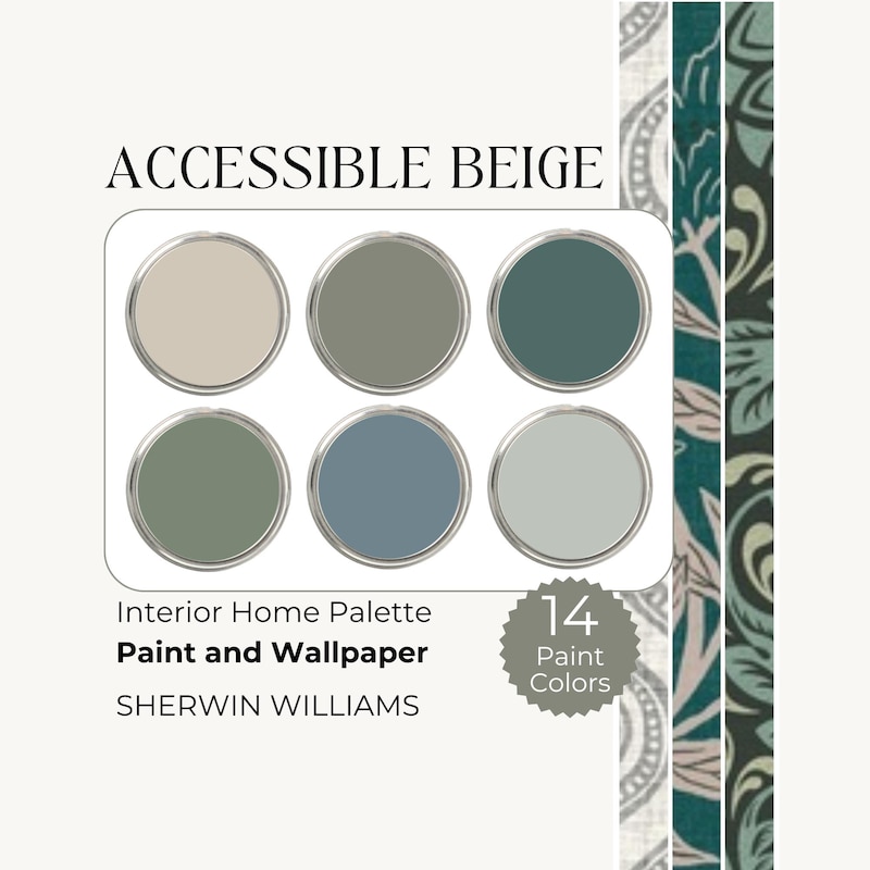Accessible Beige Color Palette - Etsy