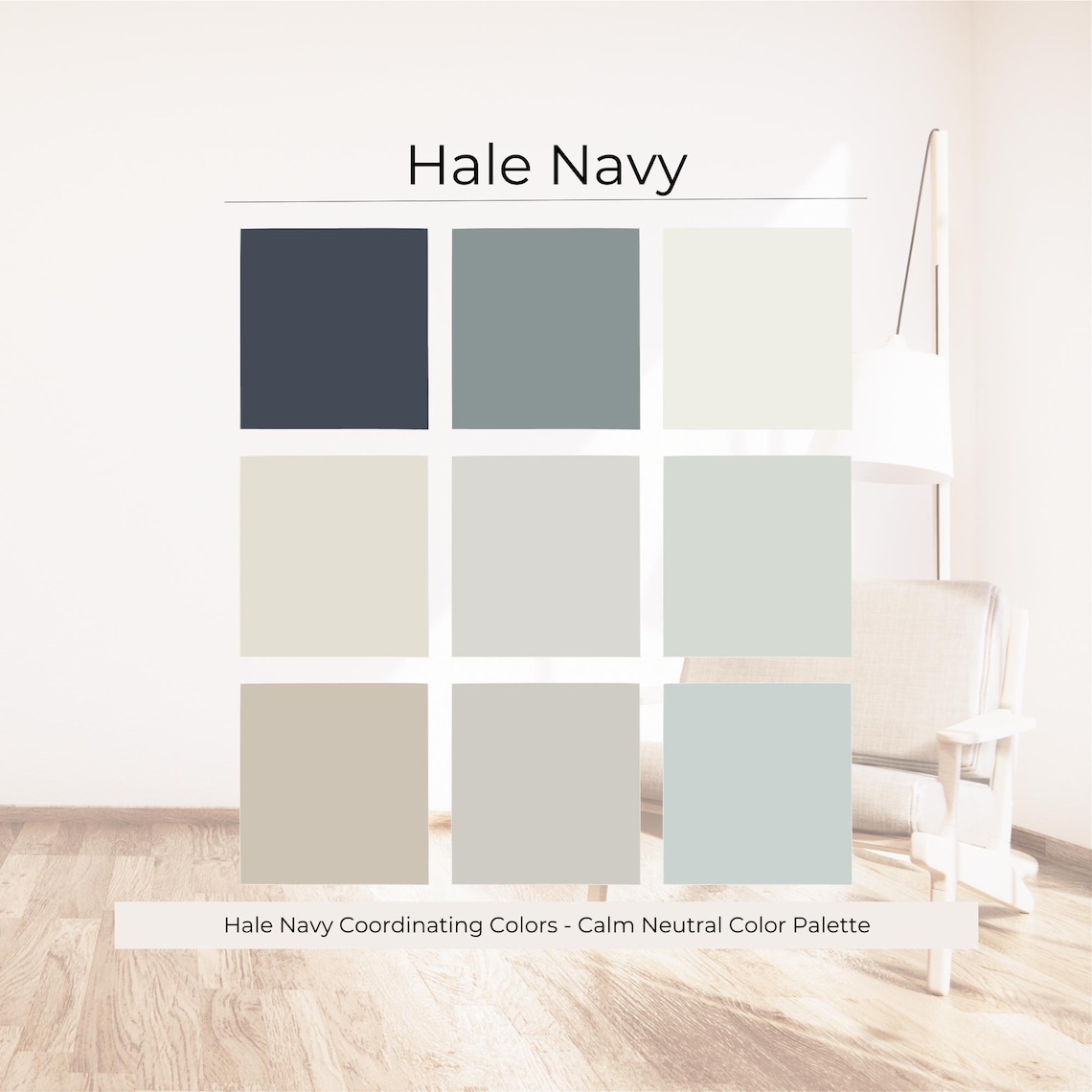 Hale Navy Benjamin Moore, Interior Paint Color Palette, Coastal Paint ...