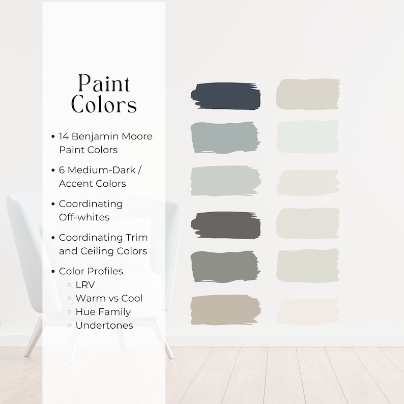 Hale Navy Color Palette Modern Farmhouse Paint Colors Whole House Paint ...