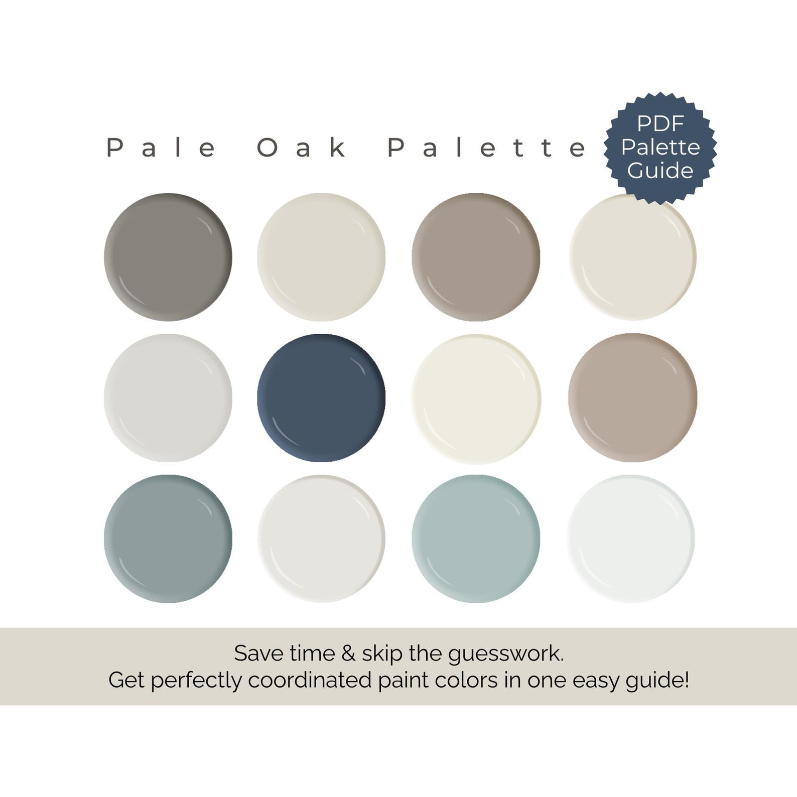 Benjamin Moore Pale Oak Color Palette, Wallpaper and Paint Combination ...