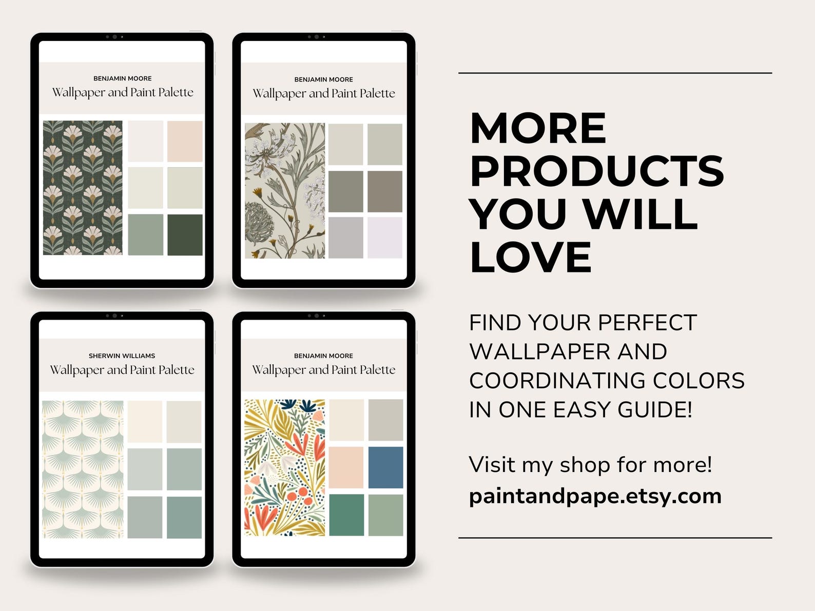 Wallpaper and Paint Colors Combo, Wallpaper Paint Packages, Benjamin ...