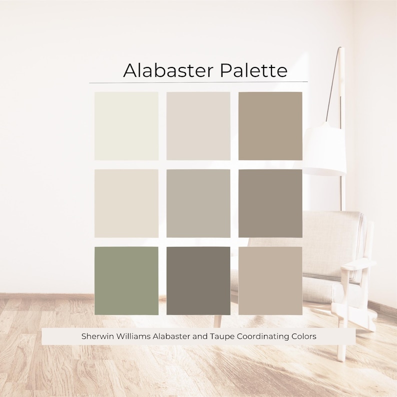 Sherwin Williams Alabaster Palette, Sherwin Williams Taupe Color ...