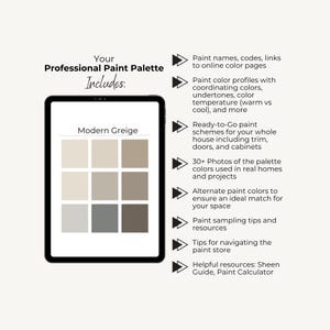 Sherwin Williams Greige Color Palette, Warm Neutral Paint Colors ...