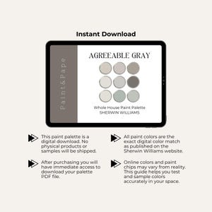 Sherwin Williams Agreeable Gray, Neutral Gray Paint Colors, Whole House ...