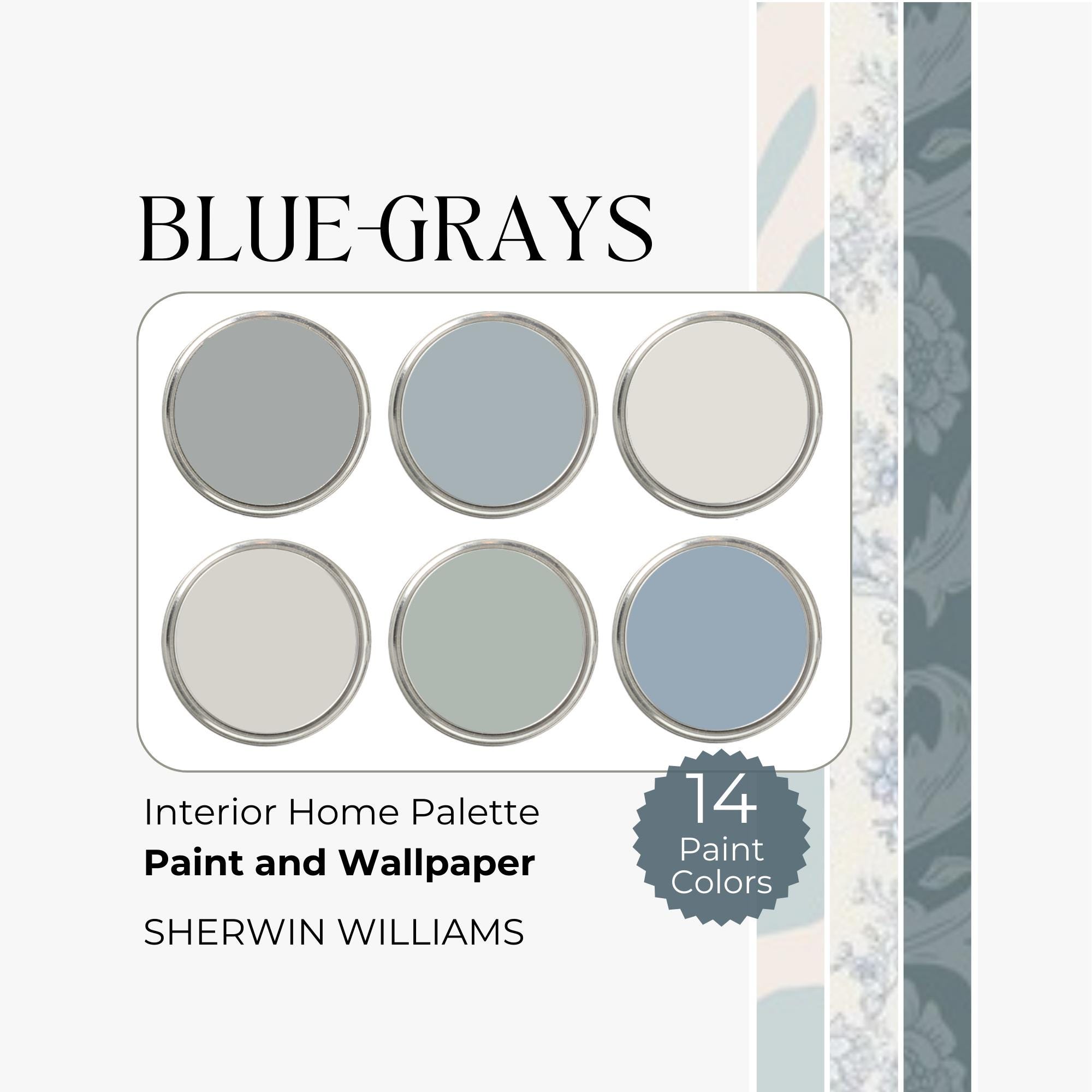 Blue Gray Paint Colors, Sherwin Williams Color Palette Blue, Whole ...