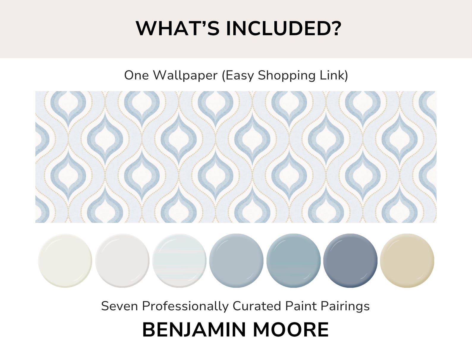 Wallpaper and Paint Colors Combo, Wallpaper Paint Packages, Benjamin ...