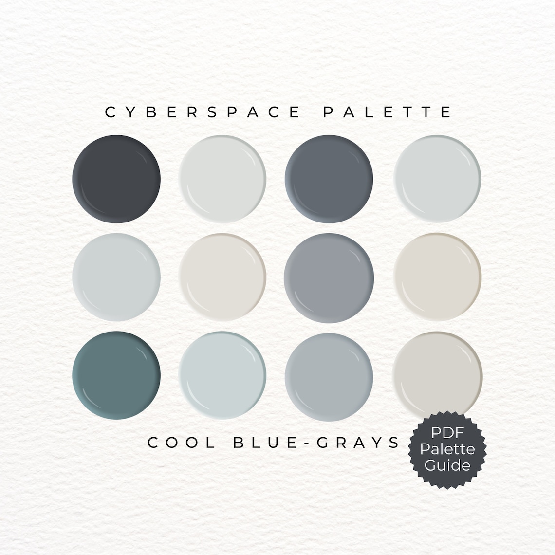 Sherwin Williams Cyberspace Paint Palette, Sherwin Williams Blue Color ...